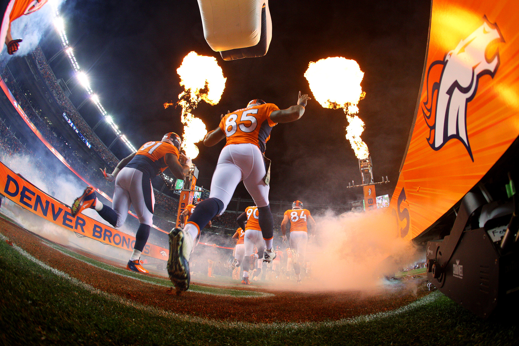 Bronco Entrance - The Week in Pictures for Nov. 12-17, 2013 - ESPN