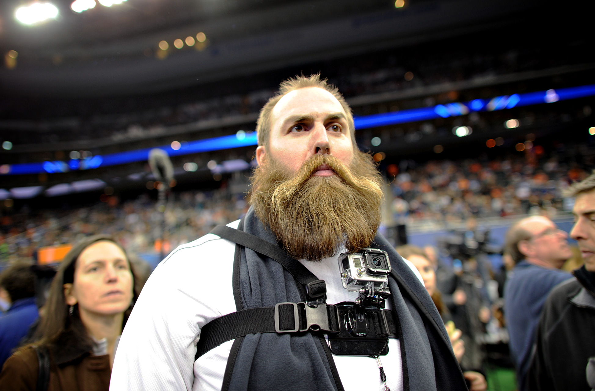 Brett Keisel - Super Bowl XLVIII Media Day - ESPN