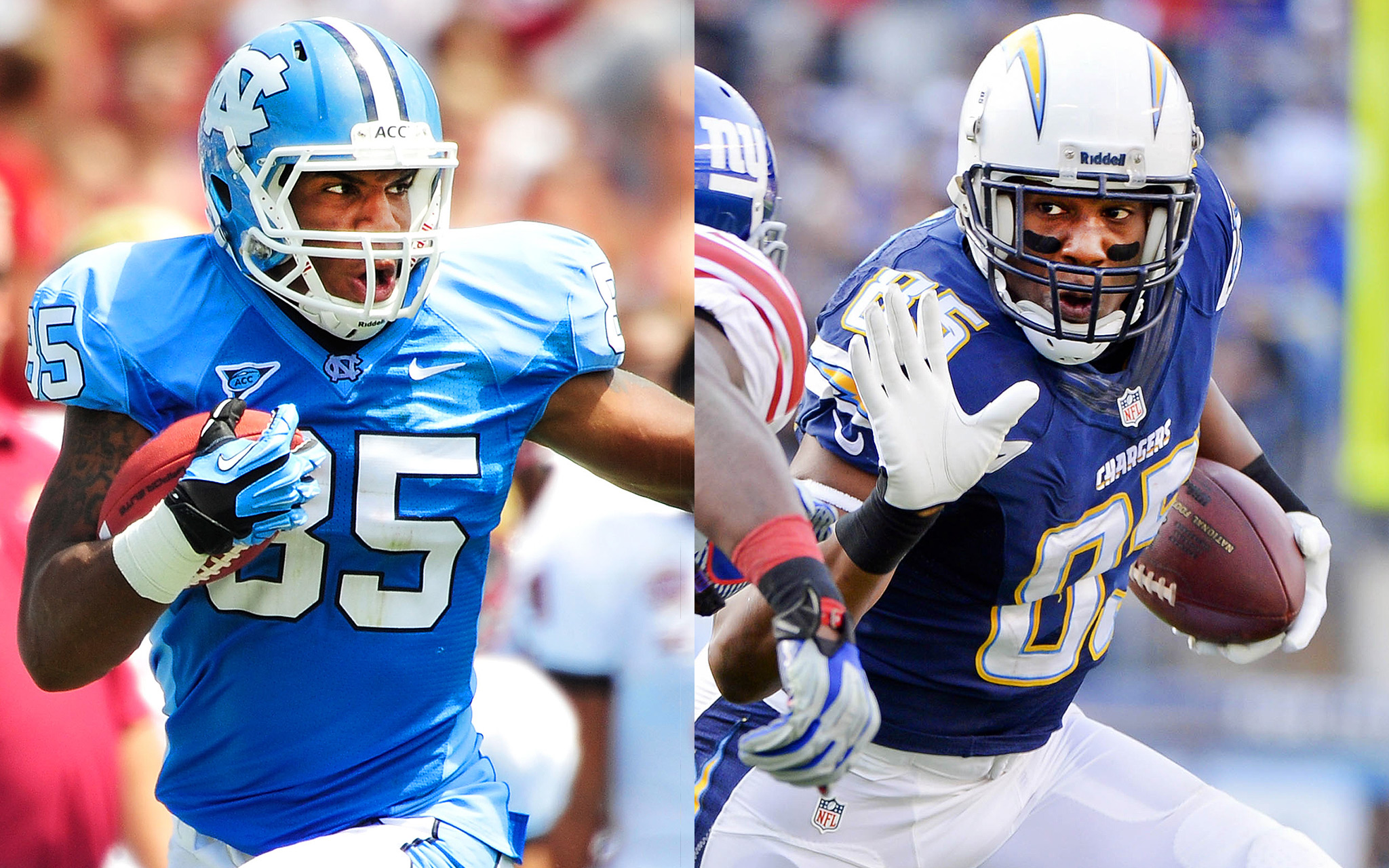North Carolina TE Eric Ebron and Antonio Gates - 2014 NFL Draft Player ...