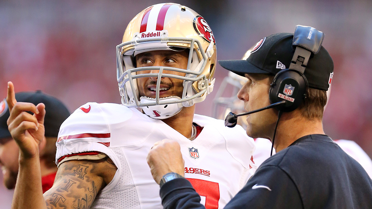 Jim Harbaugh wants to hire Colin Kaepernick for Chargers' staff - ABC30 ...