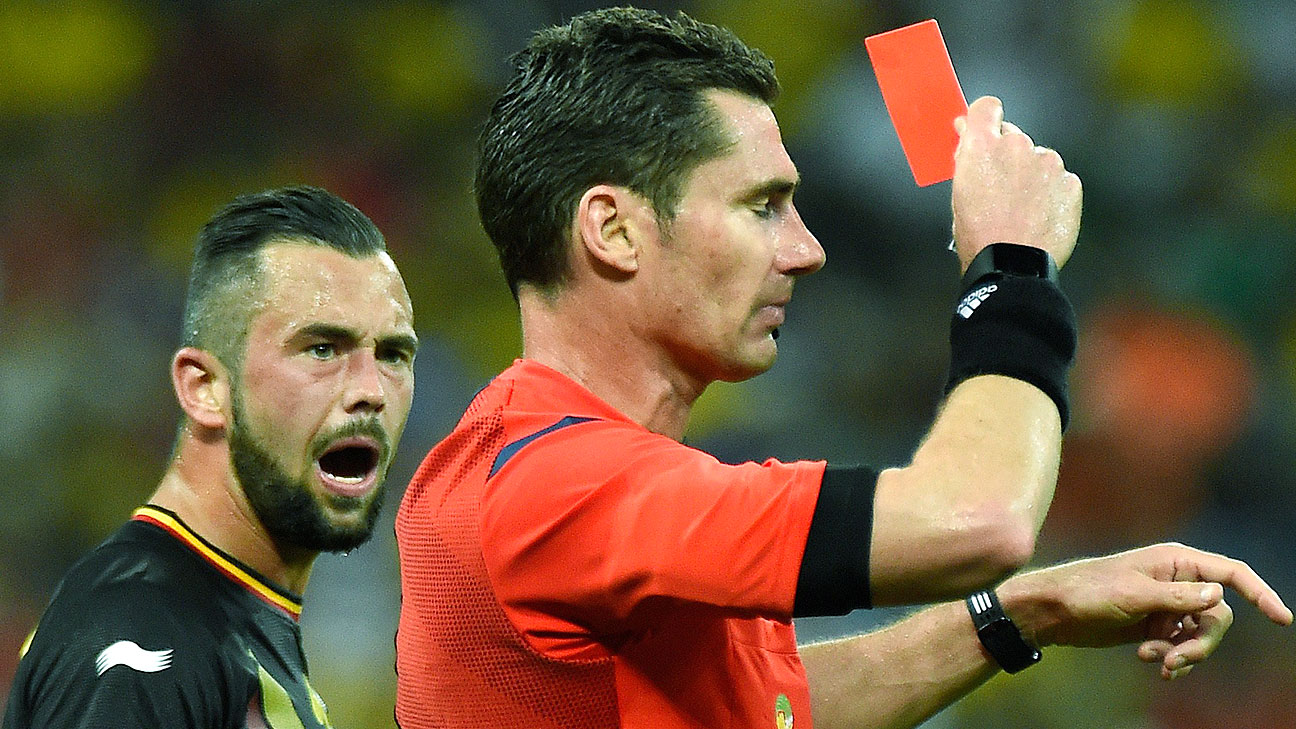 Ref Giving Red Card