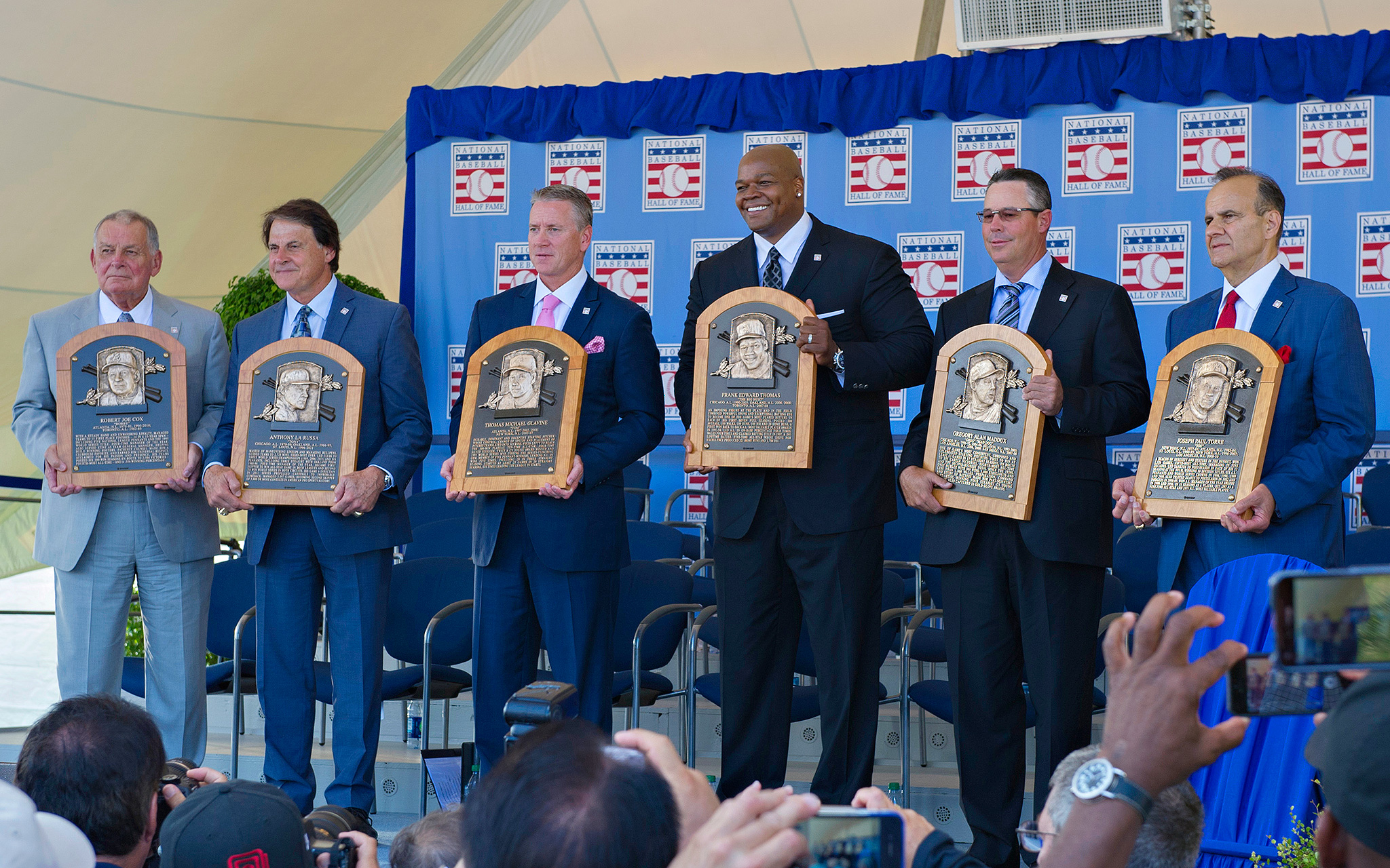 Striking A Pose - 2014 Baseball Hall of Fame Ceremony - ESPN