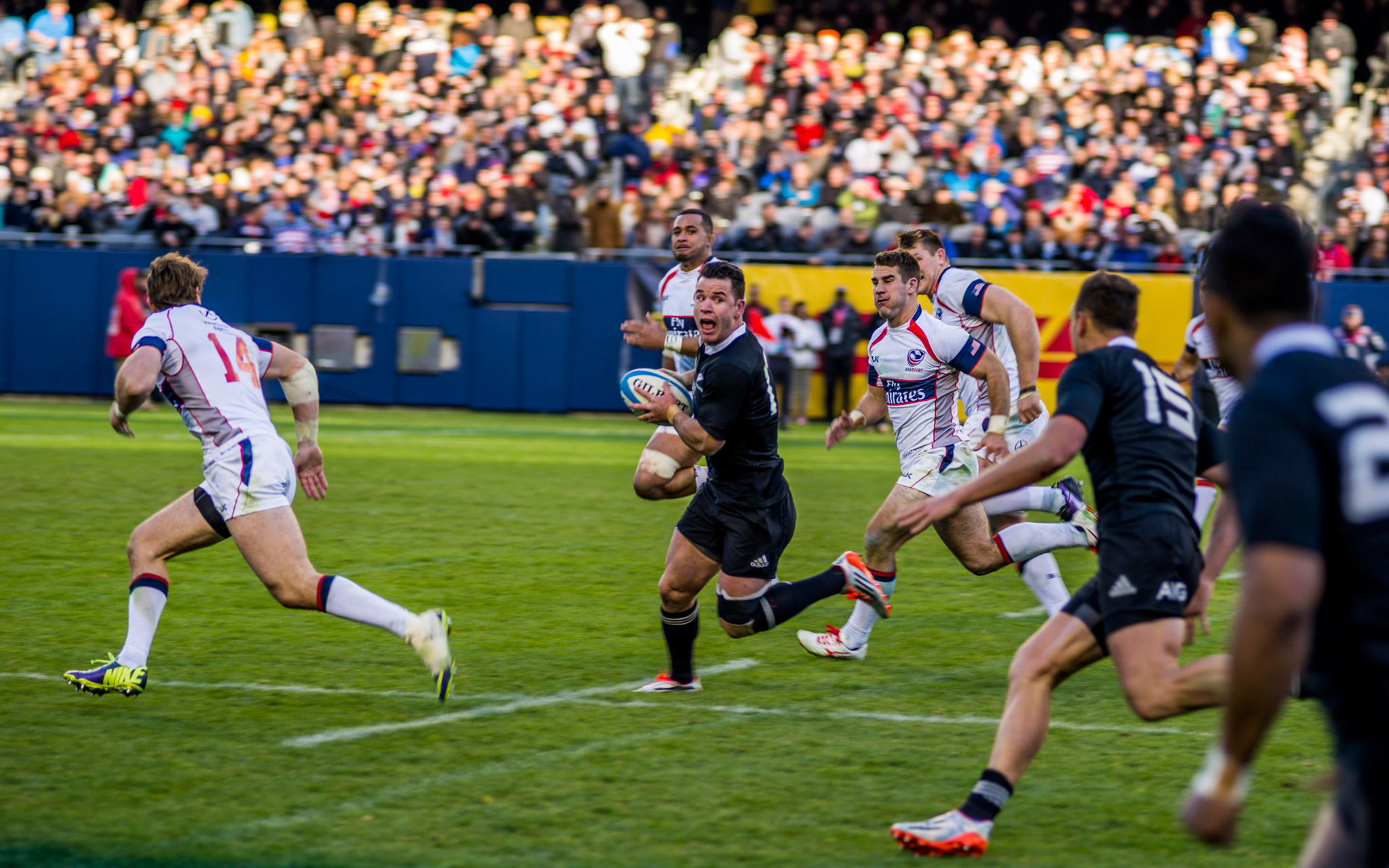 Crotty Passes to Dagg - This Is Rugby in America - ESPN