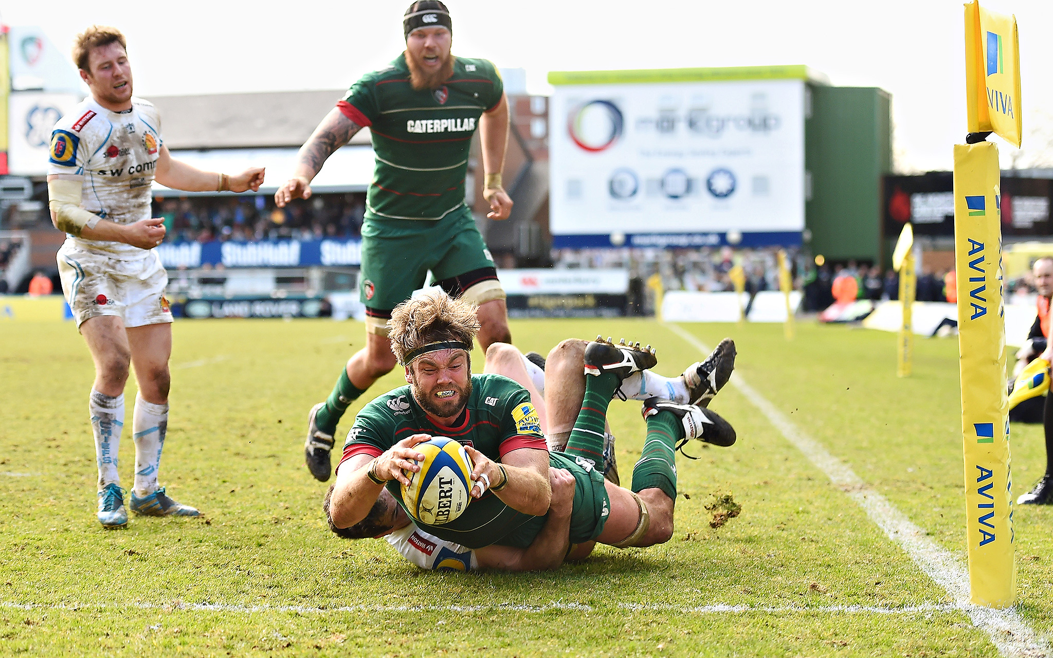 Geoff Parling scores - The Week in Pictures: March 23-March 29, 2015 - ESPN