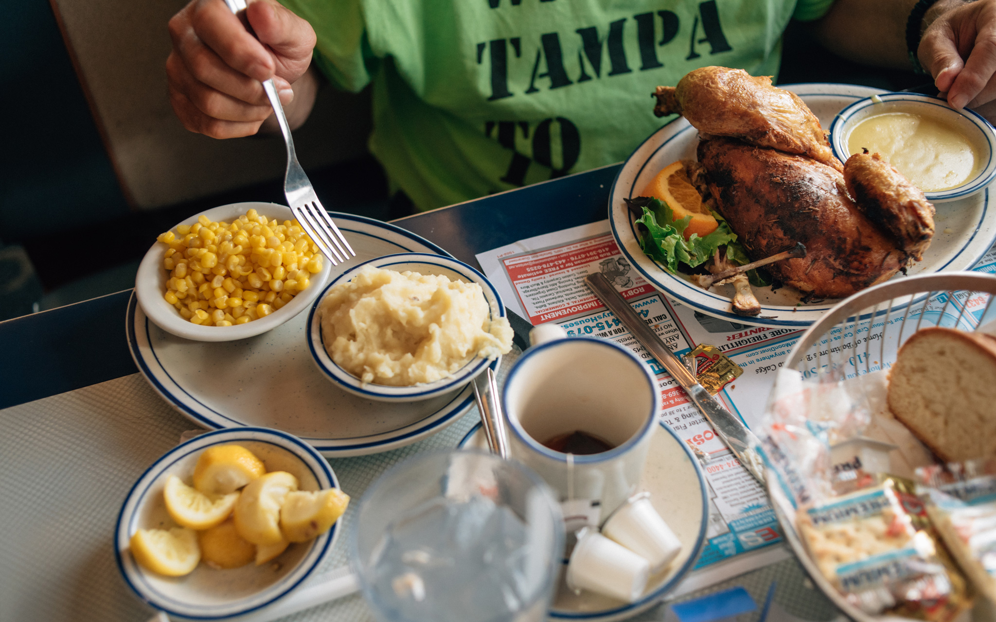 Post-walk meal - Pinstripe March - ESPN