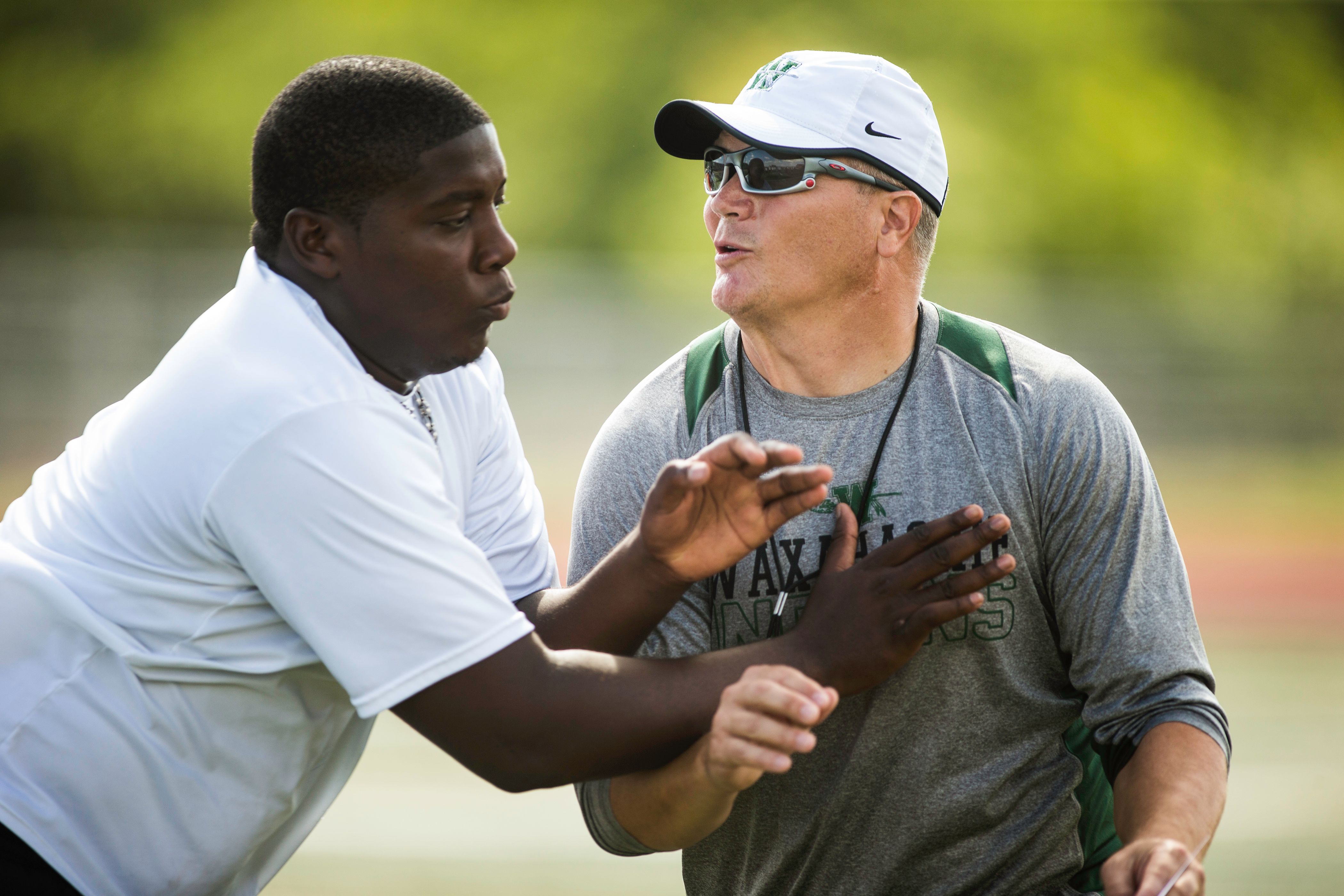Blocking drill - Photos: Jon Kitna, Head Football Coach at Waxahachie ...