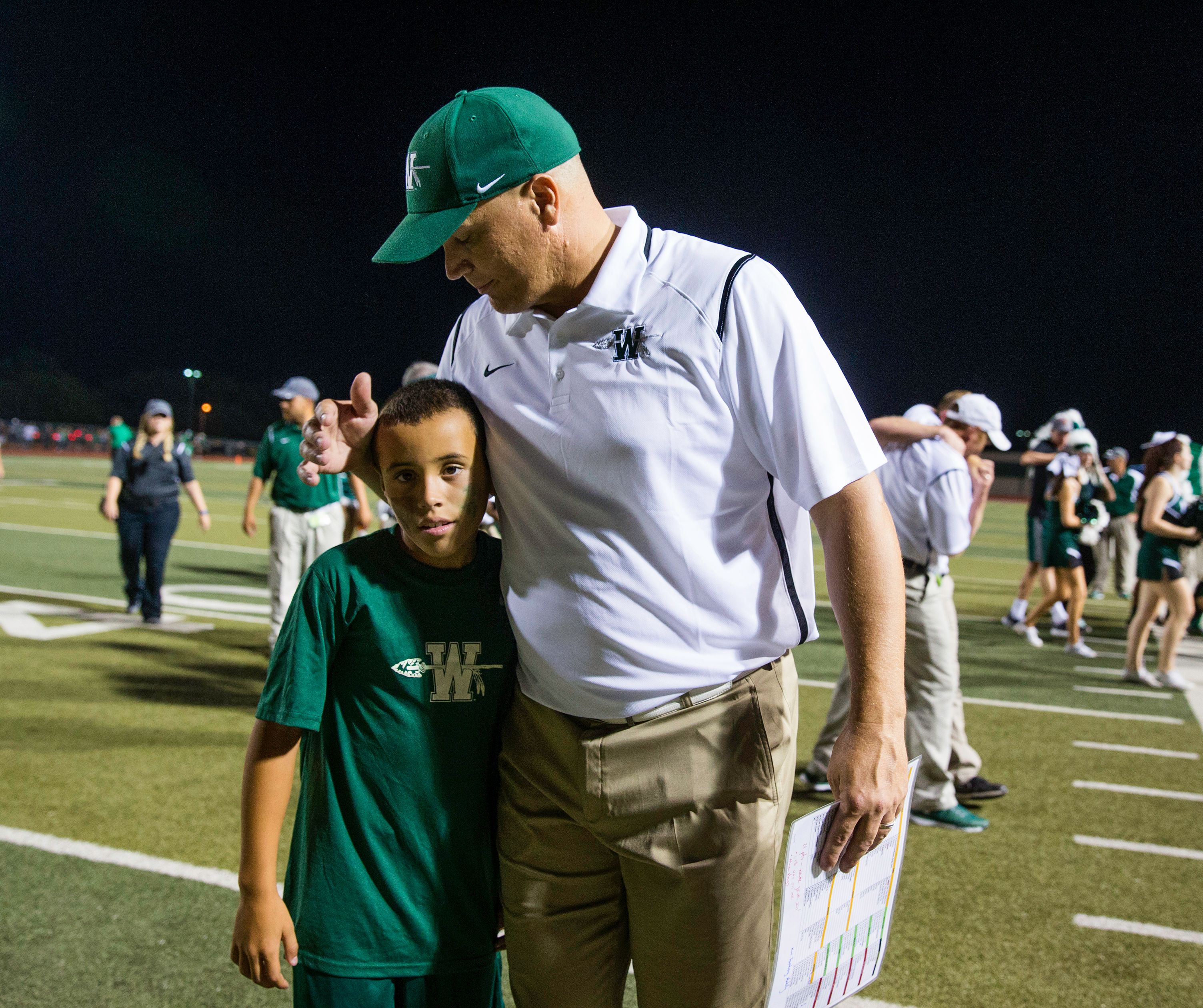 Jon Kitna with son Jamison - Photos: Jon Kitna, Head Football Coach at ...