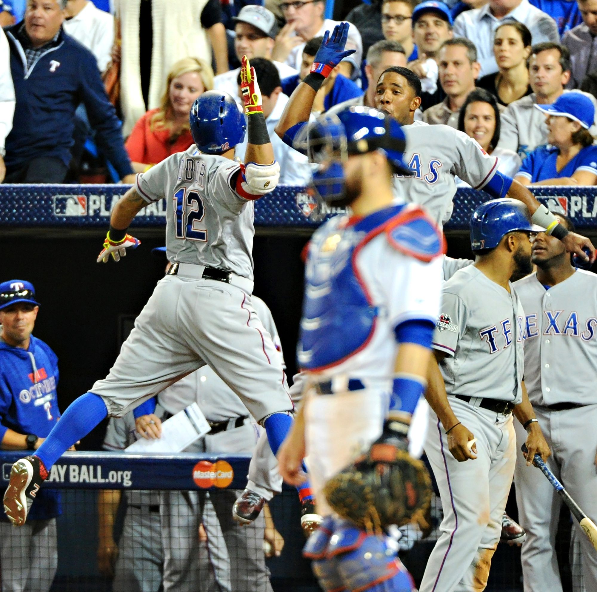 Odor's Home Run - Photos: Rangers vs. Blue Jays in the ALDS - ESPN