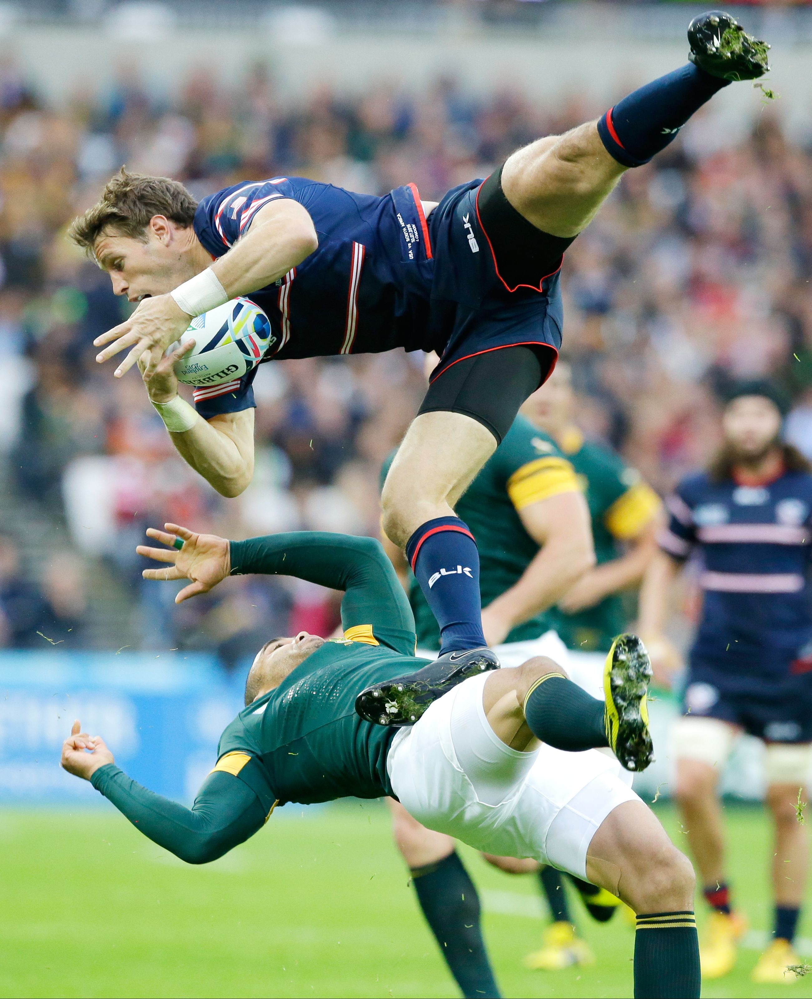 Blaine Scully and Bryan Habana - Photos: 2015 Rugby World Cup - ESPN