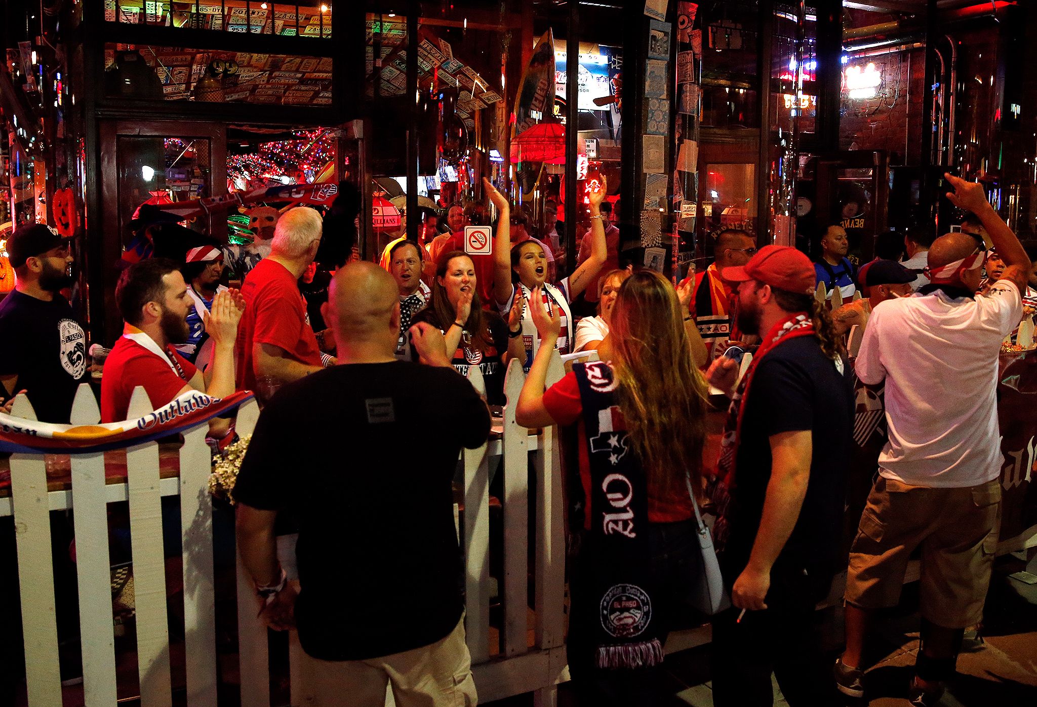 Party spills outside - Photos: With the American Outlaws for USA vs ...