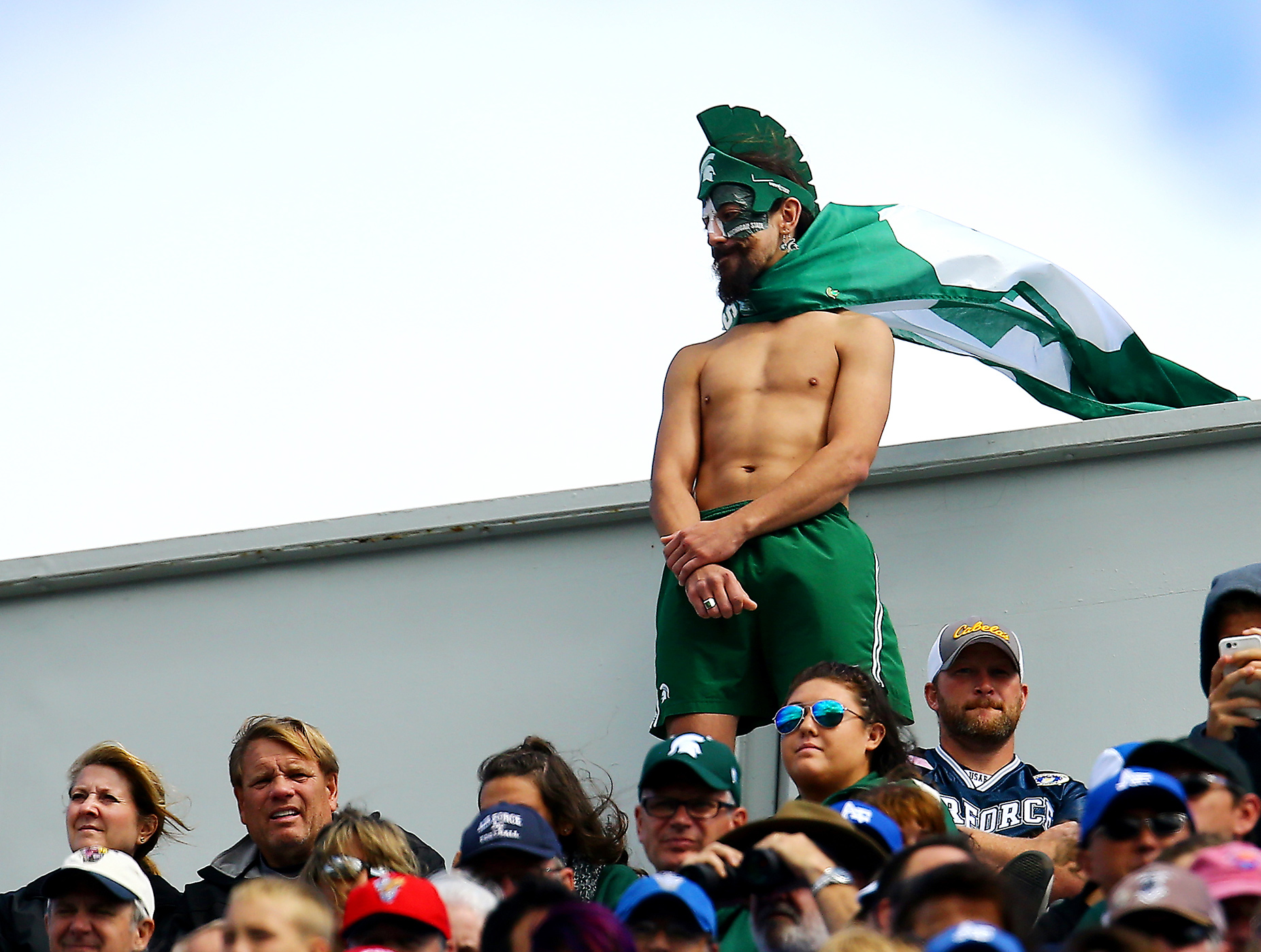 Michigan State Spartans fan - Photos: College Football Bands and Fans ...