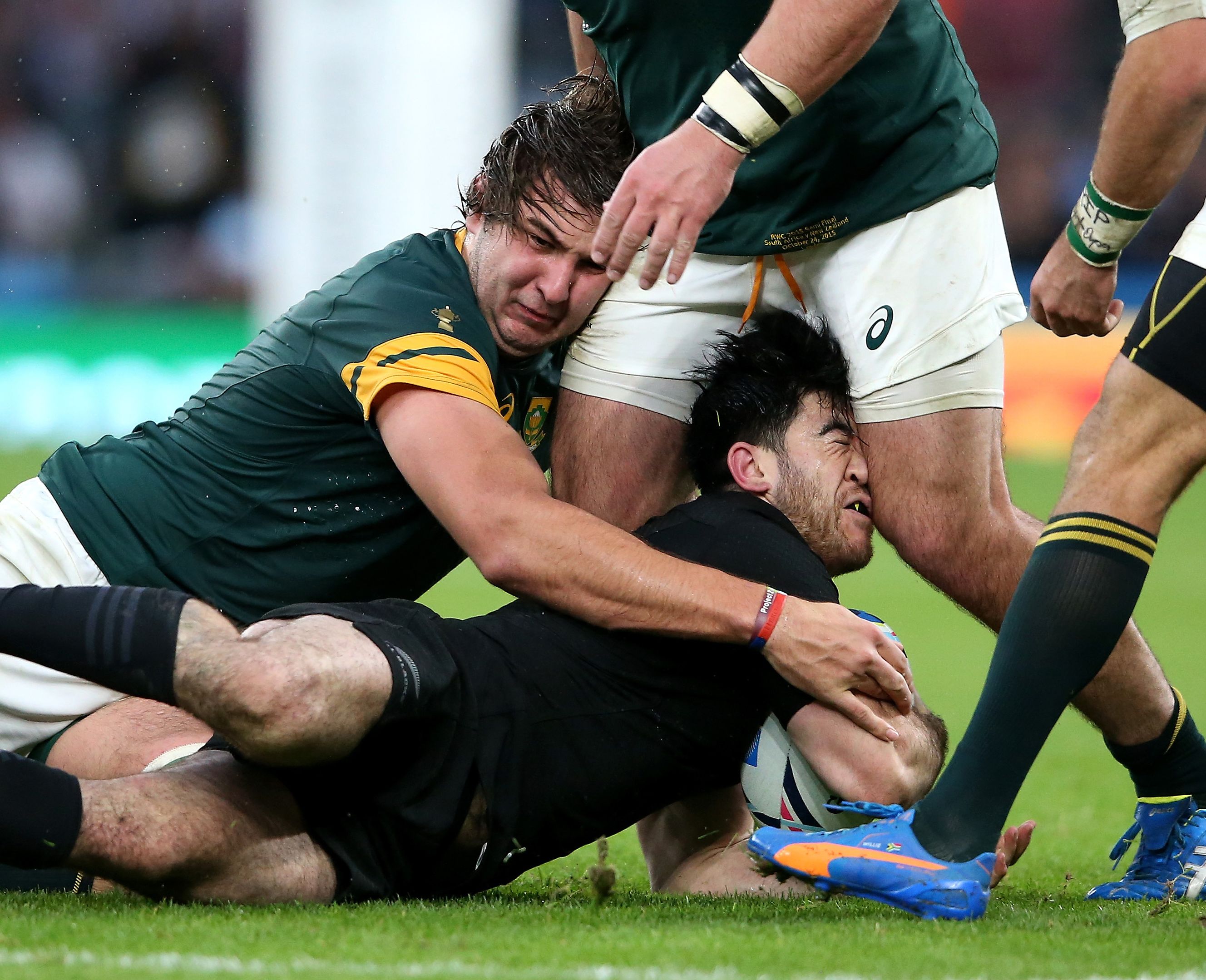 Nehe Milner-Skudder faceplant - Photos: 2015 Rugby World Cup - ESPN