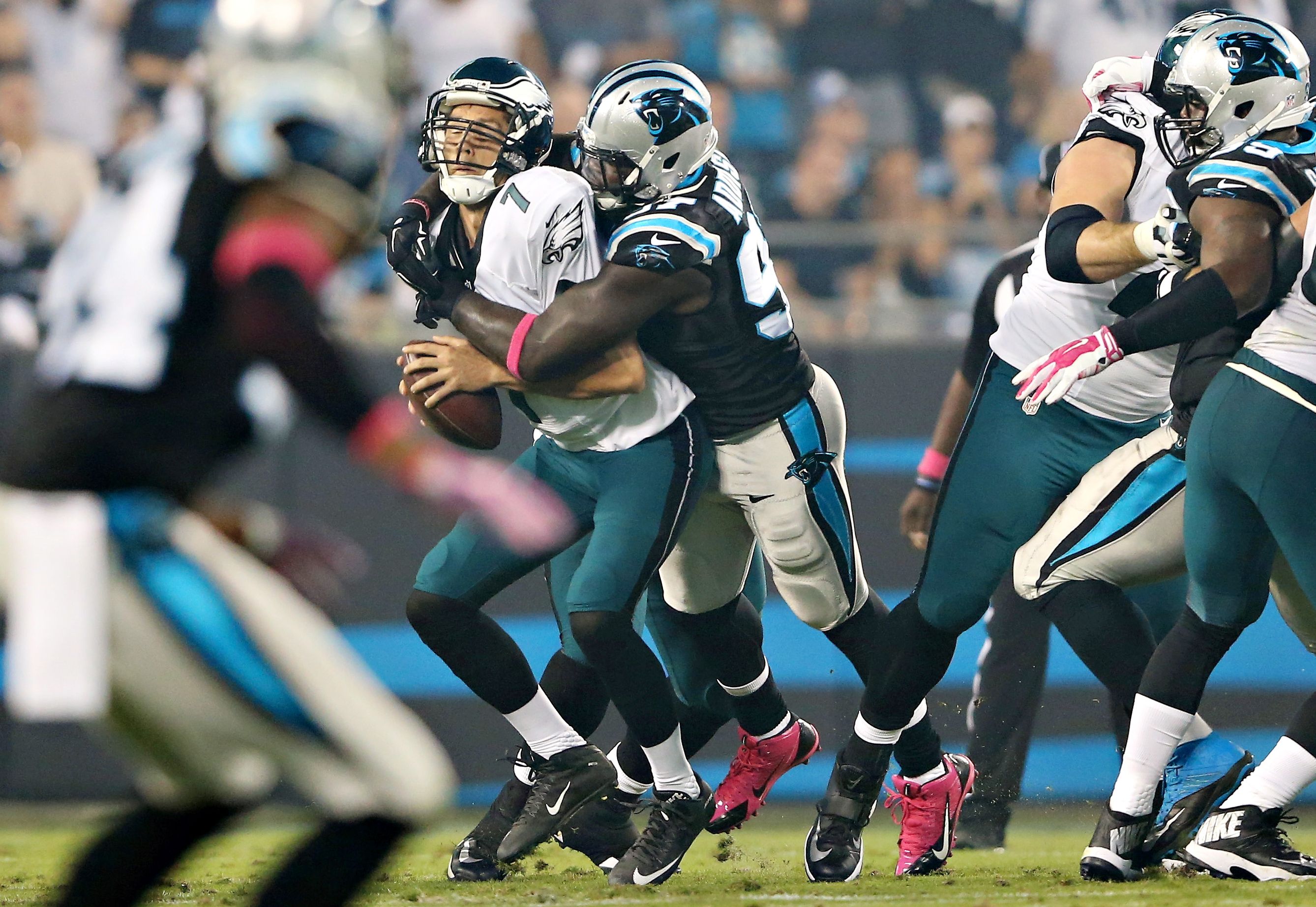 Mario Addison - Photos: Eagles vs. Panthers - ESPN