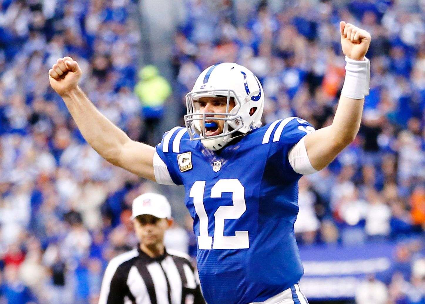 Andrew Luck Celebrates - Photos: Broncos vs. Colts - ESPN