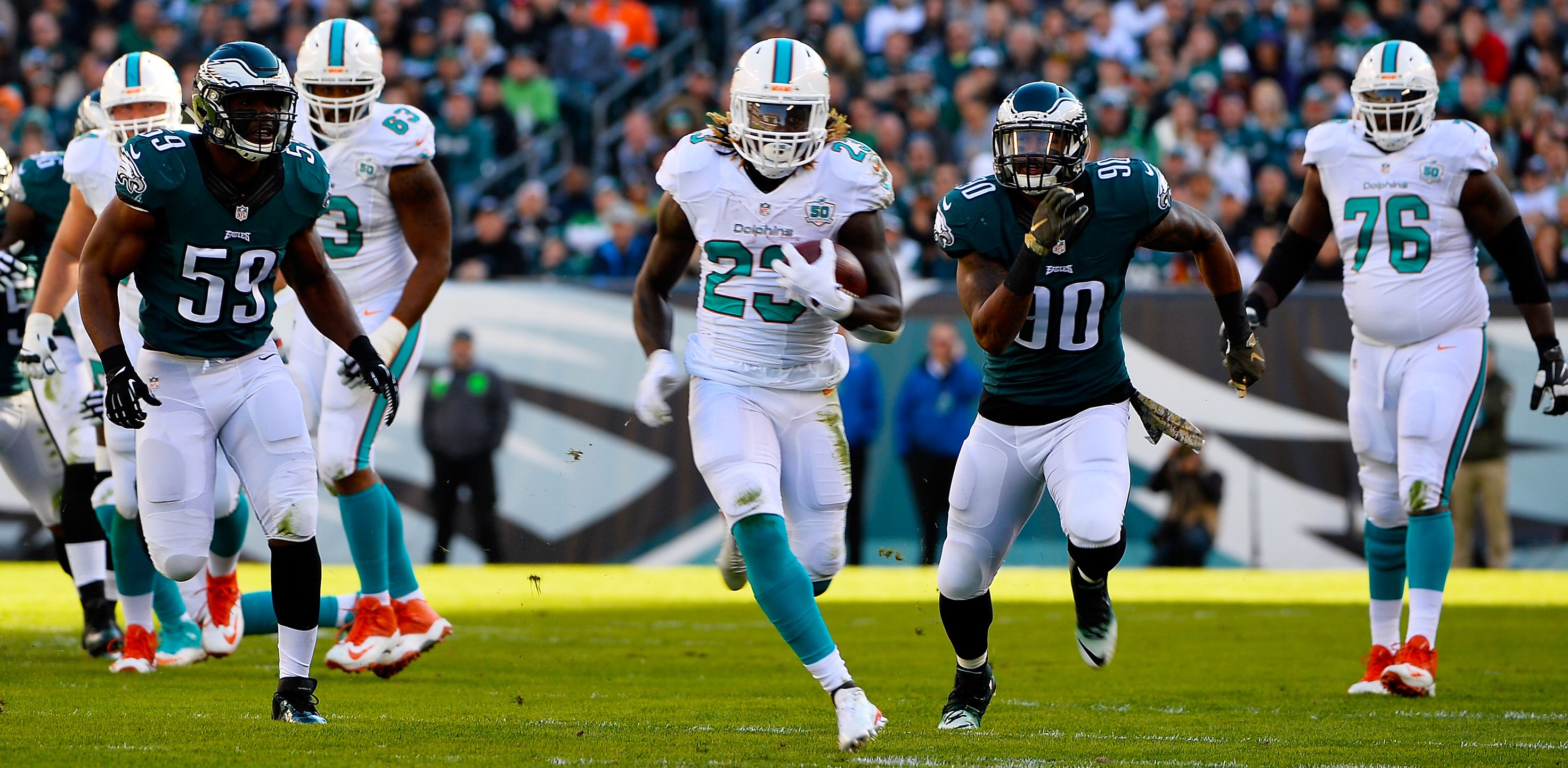 Jay Ajayi - Photos: Dolphins vs. Eagles - ESPN