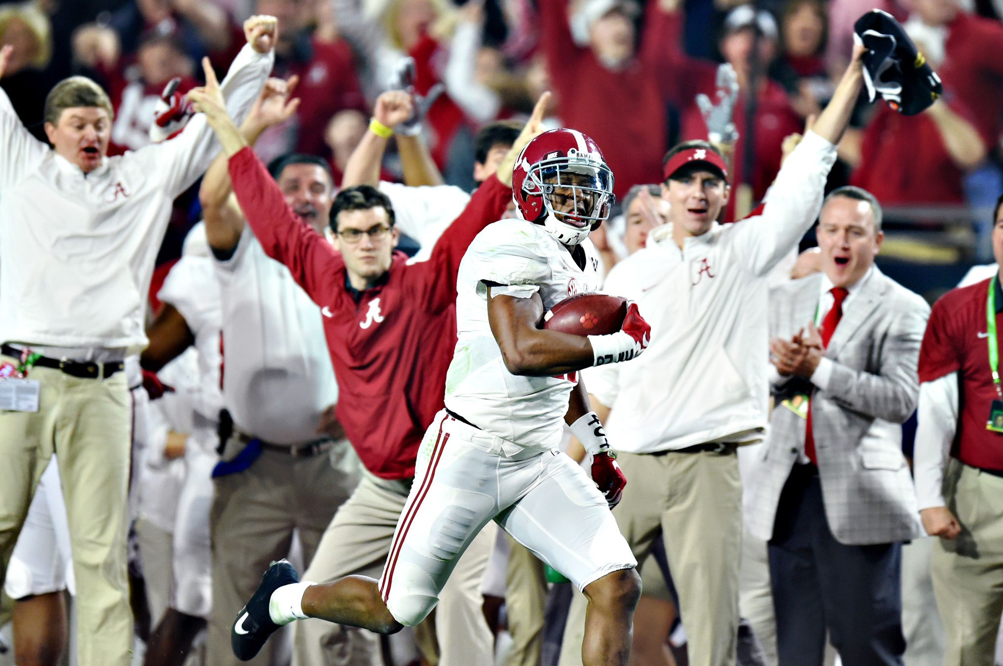 Kenyan Drake kickoff return - Photos: Alabama vs Clemson: 2016 National ...