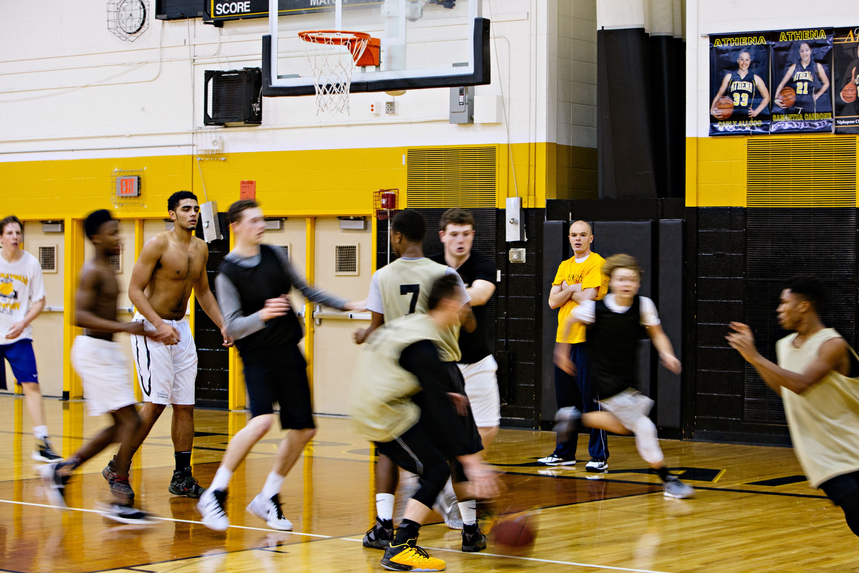 Greece Athena practice - Photos: Assistant Coach Jason McElwain at ...