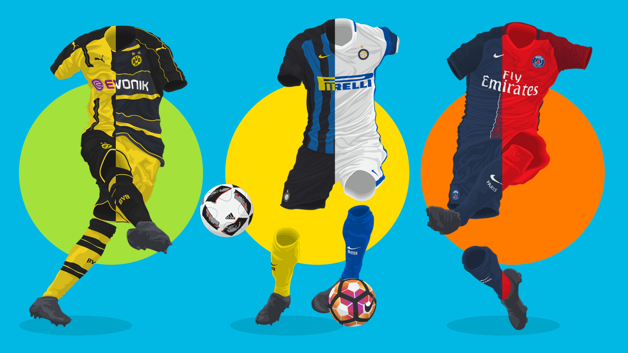 European kits for 2016-17 season