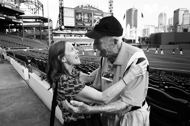 Phil Coyne -- Pittsburgh's 98-year-old usher