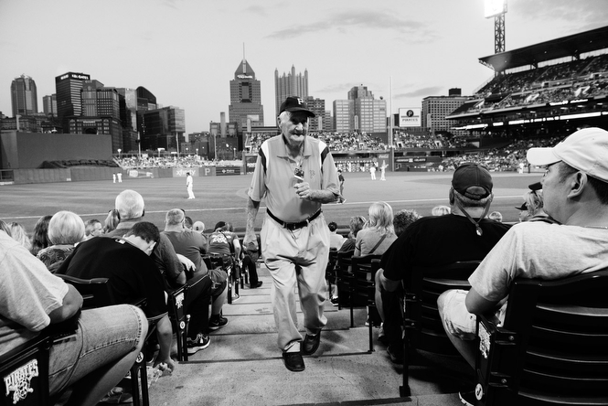 Phil Coyne -- Pittsburgh's 98-year-old usher