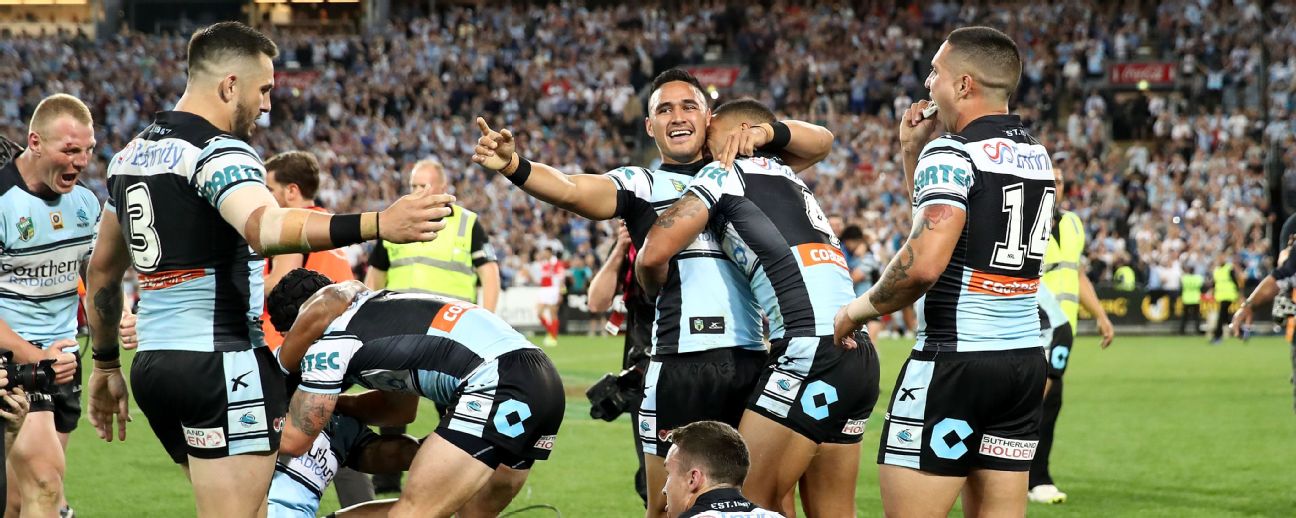 The Sharks celebrate winning the NRL Grand Final - NRL Grand Final ...