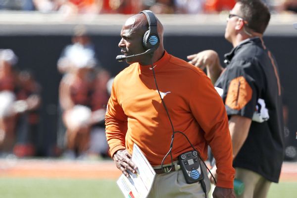 Texas president Greg Fenves tweets support for coach Charlie Strong ...