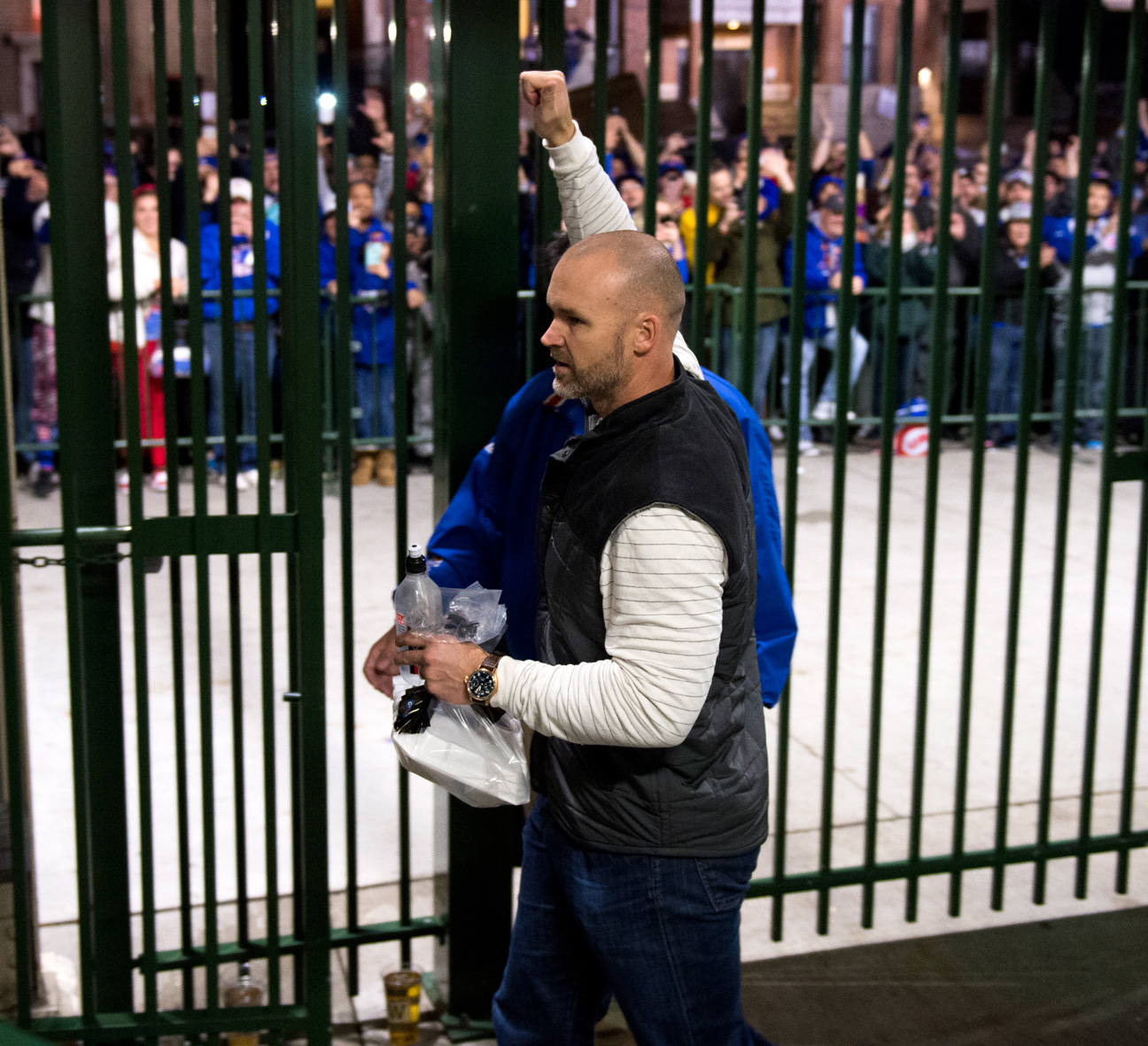 Chicago Cubs catcher David Ross says goodbye to Wrigley Field