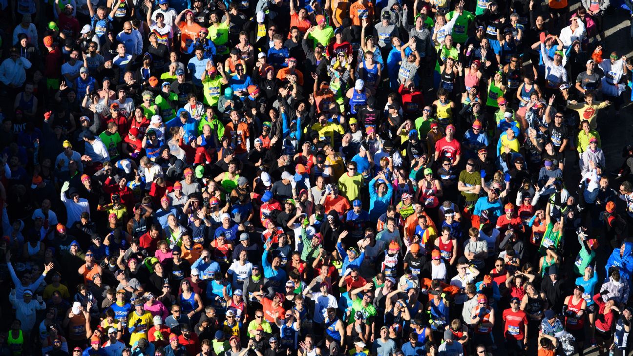 Aerial views of the 2016 New York City Marathon