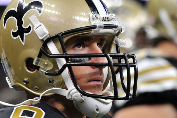 Drew Brees' record streak of home TD passes ends in loss to Lions ...