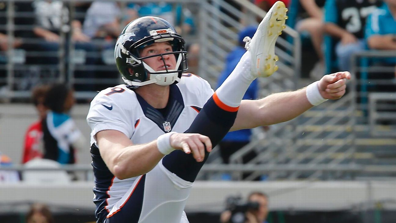 Giants acquire punter Riley Dixon from Broncos for draft pick - ABC7 ...