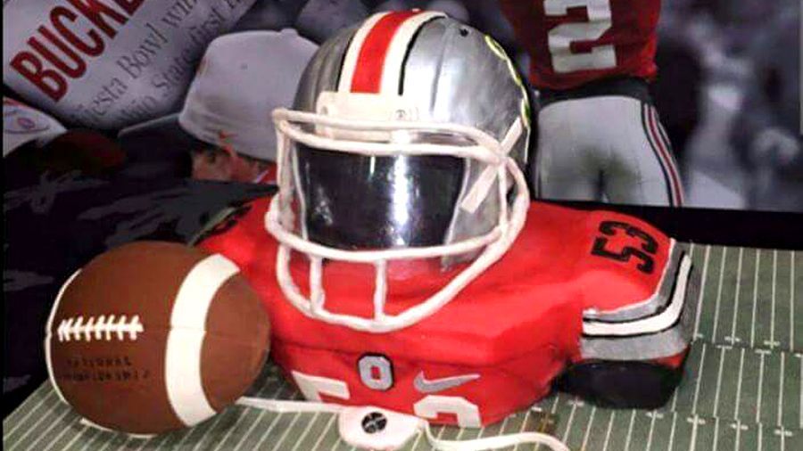 49ers Football Helmet Cake