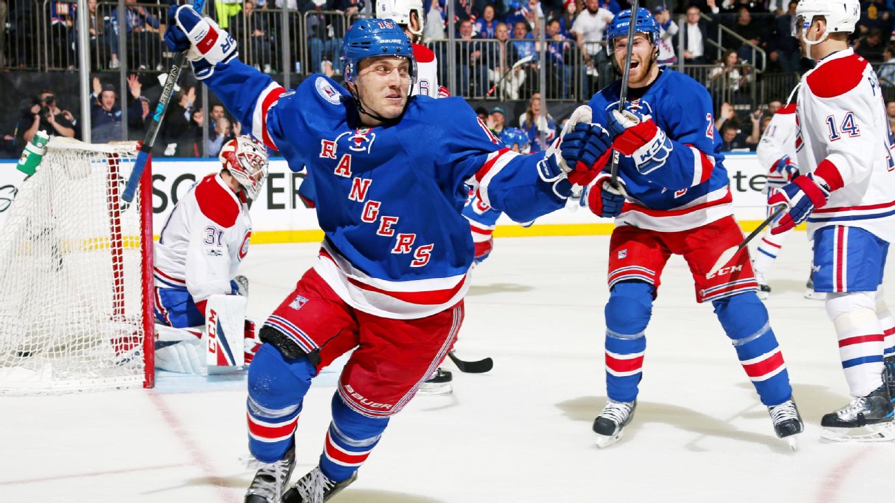 Rangers' Jesper Fast out 2 to 4 weeks with upper-body injury - ABC7 New ...