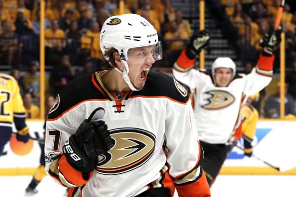 Ducks' Rickard Rakell, Patrick Eaves remain out for Game 6 - ABC7 Los ...