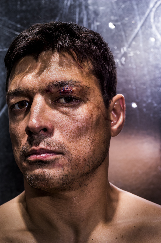 Bellator fighter post fight portraits