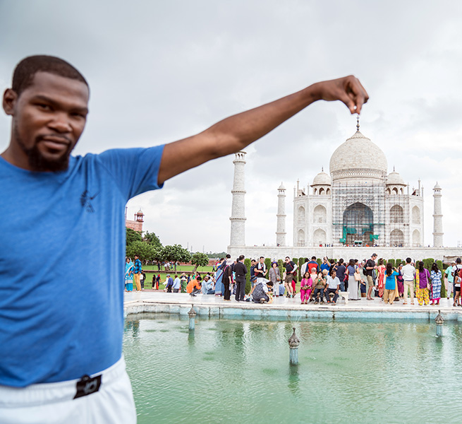 Golden State Warriors Kevin Durant visits India to spread NBA's message