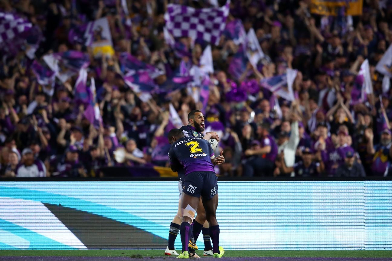 Try time! - NRL grand final gallery Storm vs. Cowboys - ESPN
