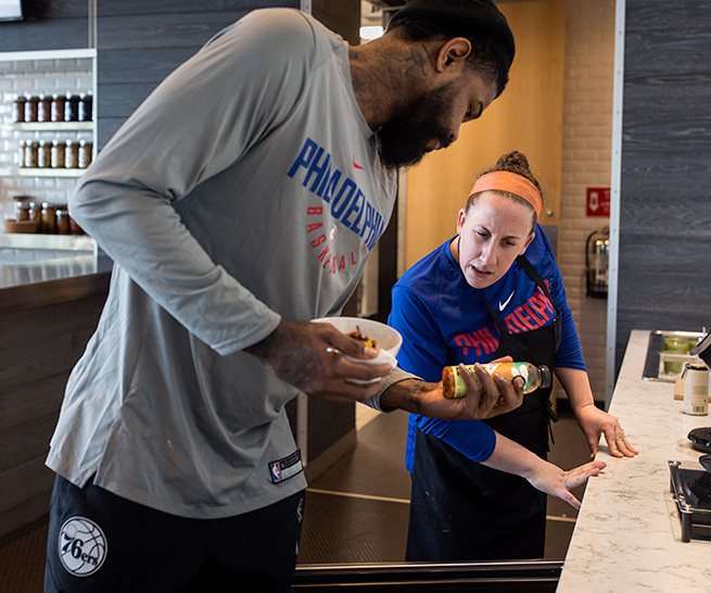 Philadelphia 76ers have NBA's top food program