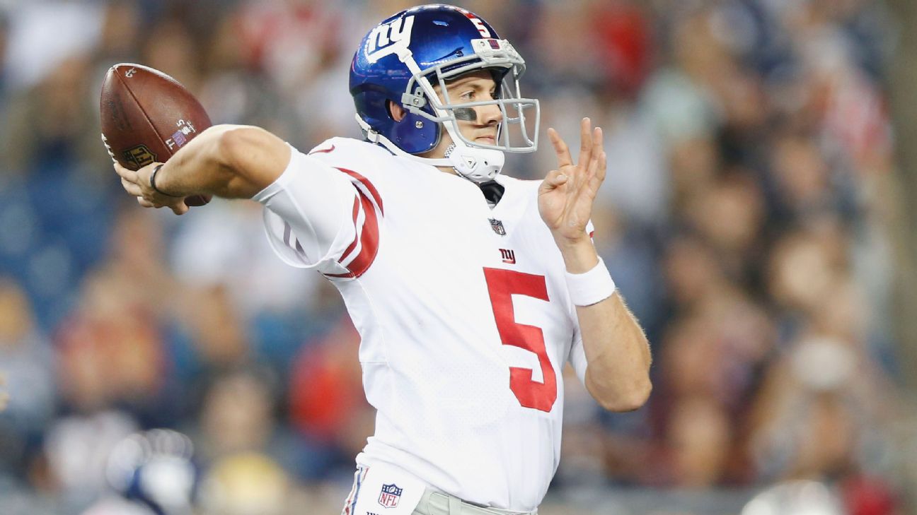 Giants waive QB Davis Webb, claim NFL-high six players off waivers ...