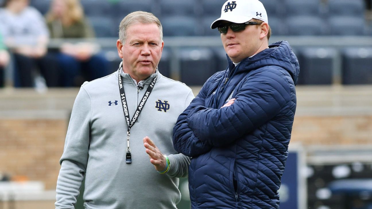 Notre Dame, offensive coordinator Chip Long part ways - ABC7 Chicago