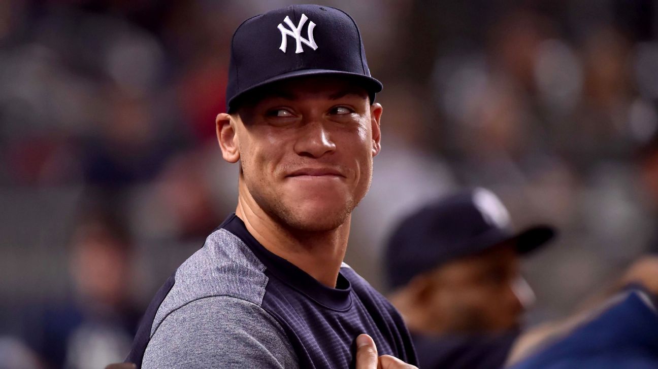 Aaron Judge takes 'positive steps' forward by swinging on field - ABC7 ...