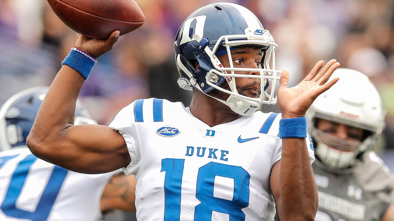 Duke to start Quentin Harris at QB - ABC11 Raleigh-Durham