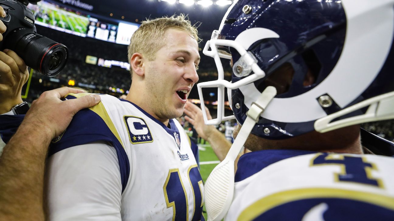 Dodgers wish Rams good luck in Super Bowl during surprise visit - ABC7 ...