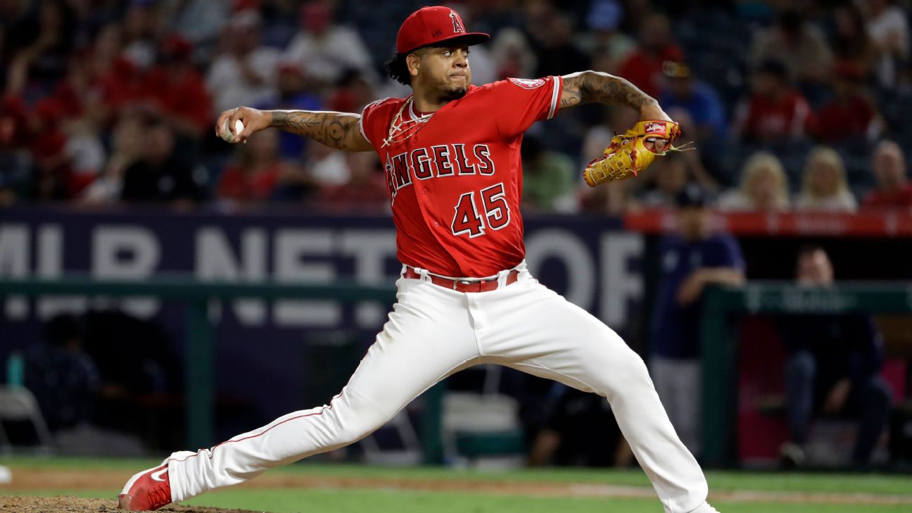 Angels P Pena (ACL) out for year; Simmons to IL - ABC7 Los Angeles