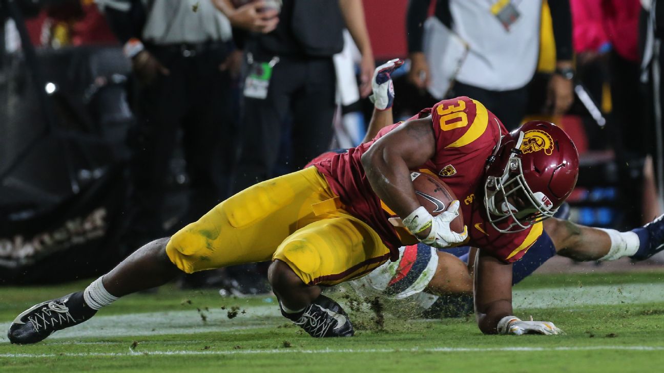 USC RB Markese Stepp needs ankle surgery, out up to five weeks - ABC7 ...