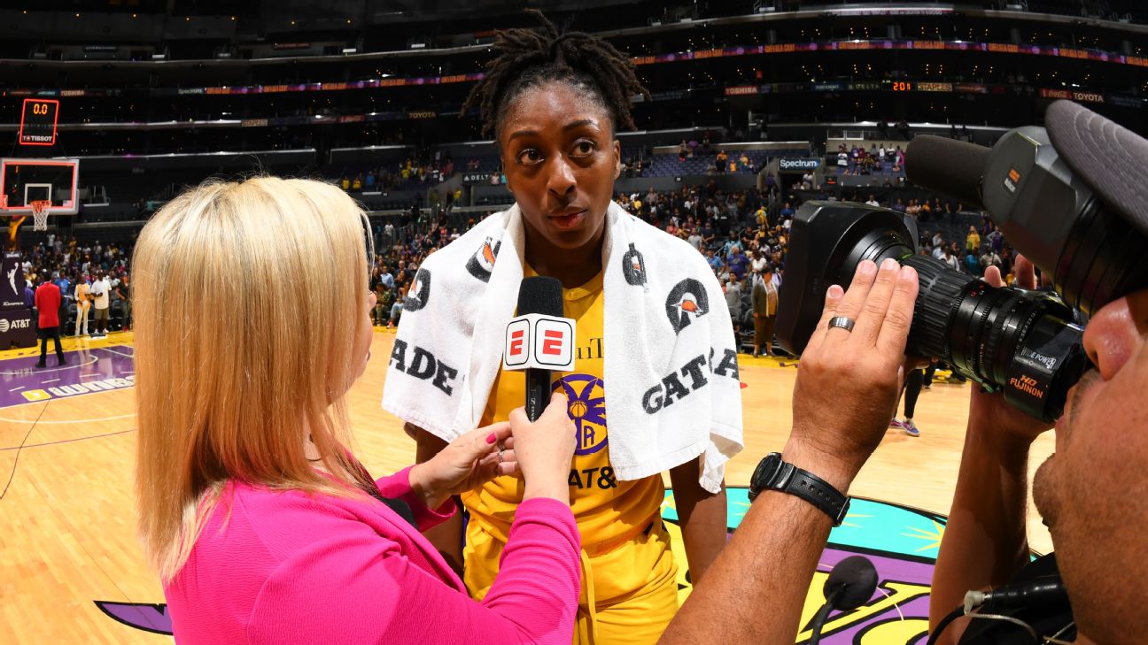 Nneka Ogwumike re-elected WNBPA president amid CBA talks - ABC7 Los Angeles