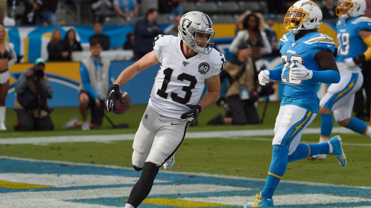 Hunter Renfrow returns to Raiders' lineup with early 56-yard touchdown ...