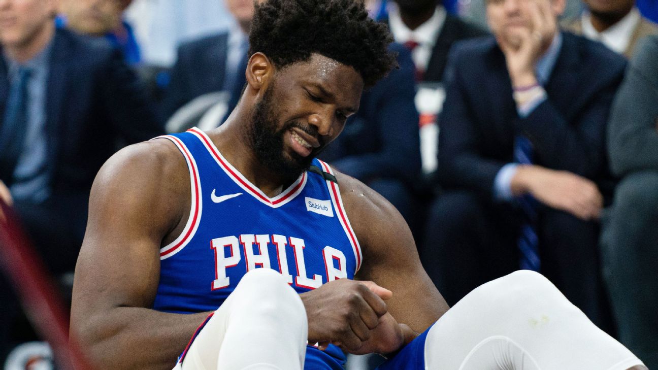 76ers say Joel Embiid has torn ligament in left hand, to have surgery ...