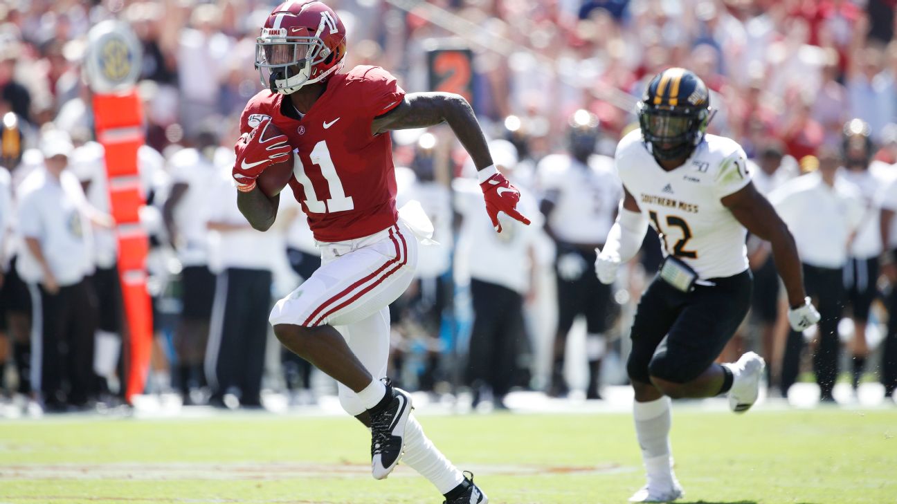 WR-needy Raiders draft Bama's Henry Ruggs 12th overall - ABC7 San Francisco
