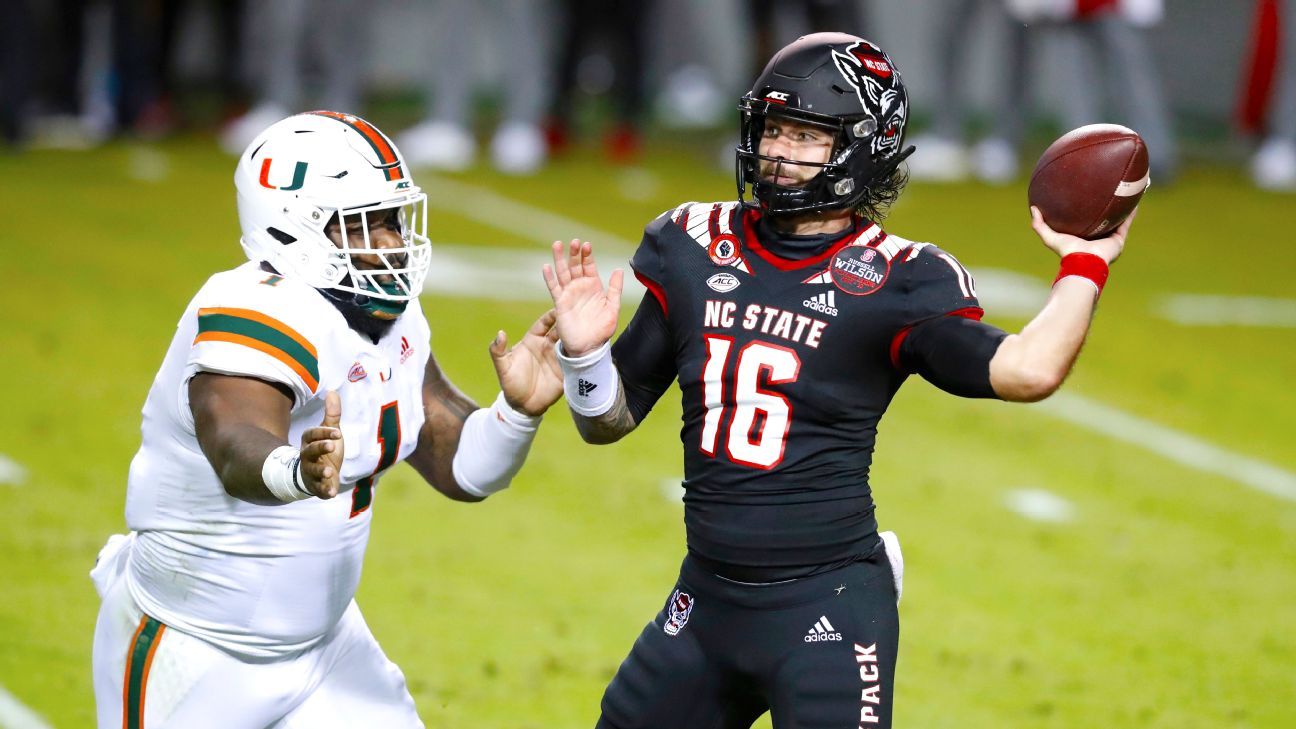 NC State QB transfer Bailey Hockman commits to Middle Tennessee - ABC11 ...