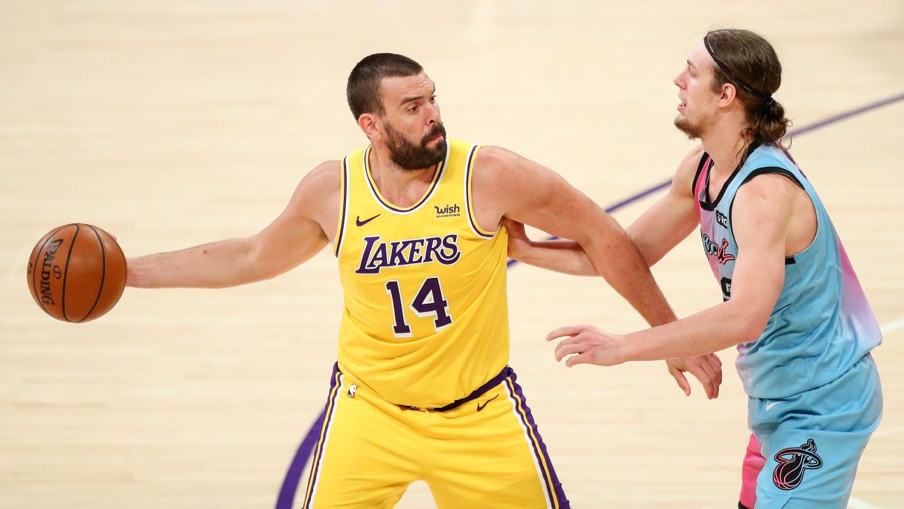 Los Angeles Lakers center Marc Gasol out two more games due to health ...